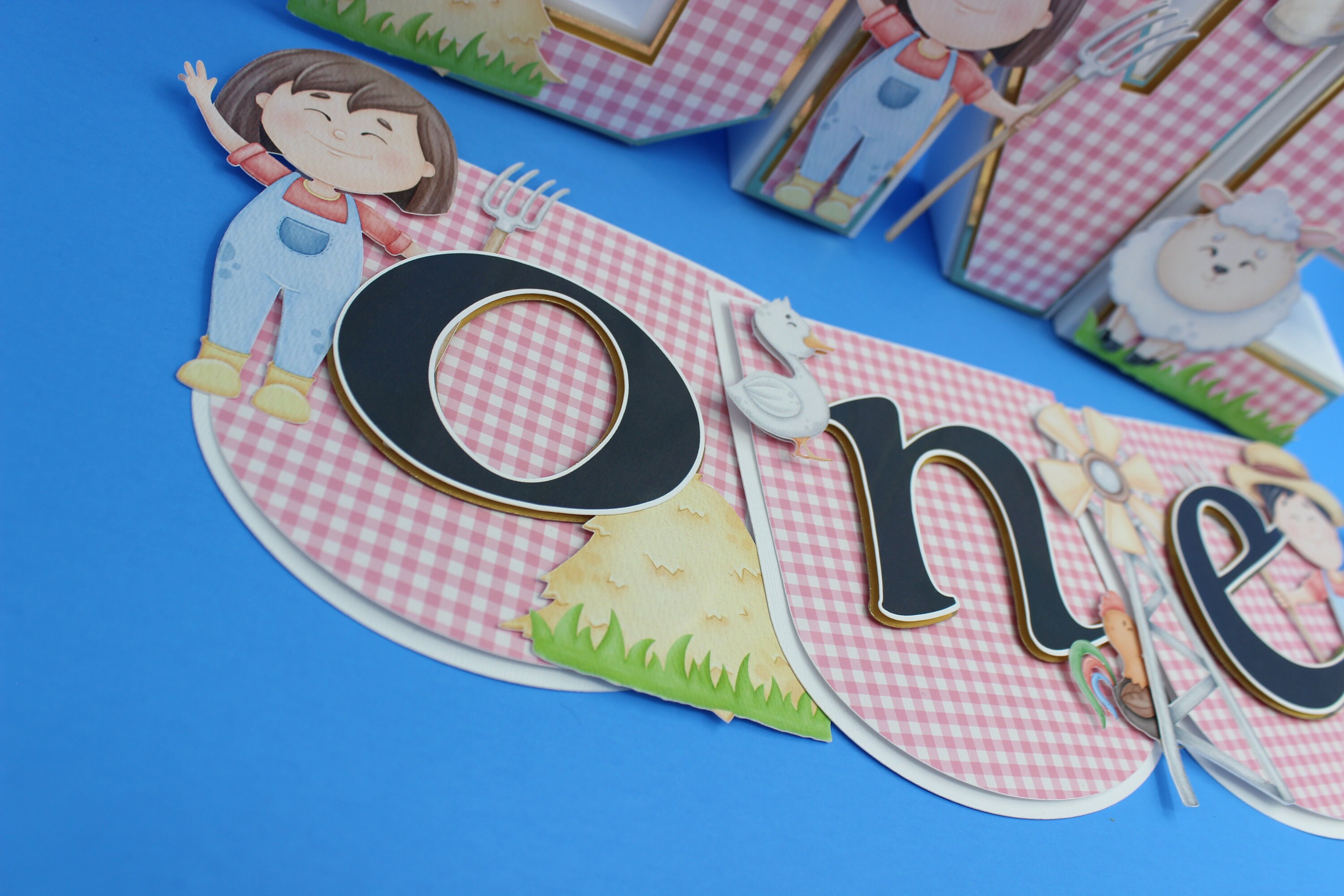 Farm Birthday Decorations 3D Farm Number Old Mcdonald Farm - Etsy
