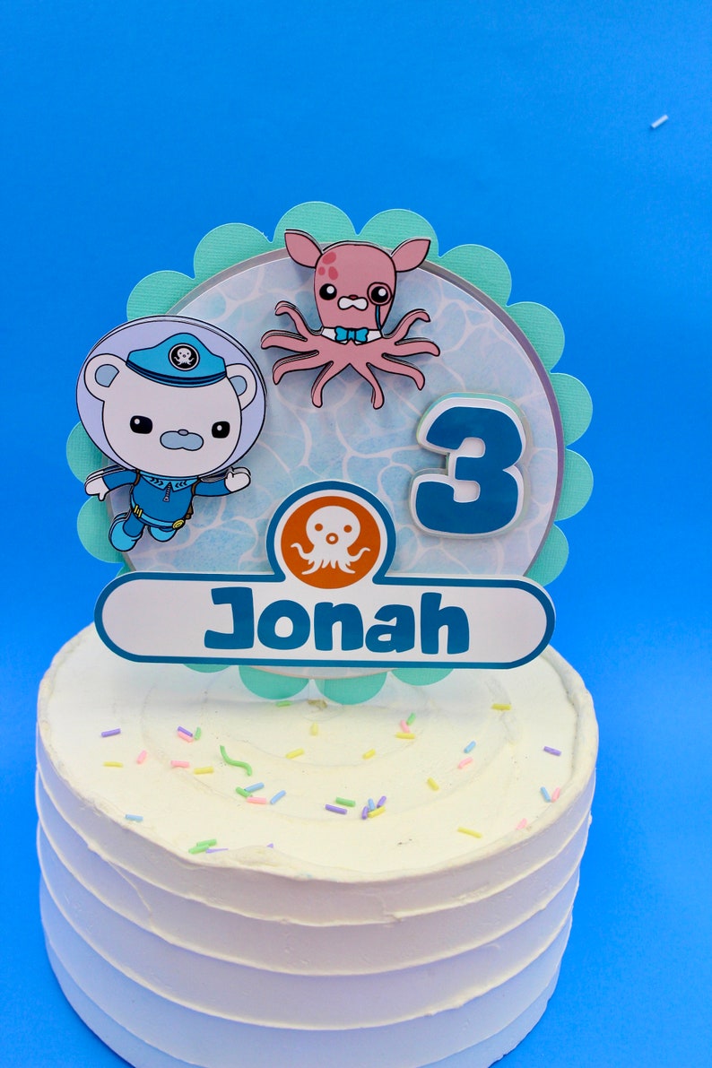 Octonauts Inspired Cake Topper: Personalized Birthday Party Decor - Etsy