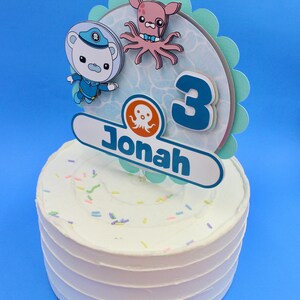 Octonauts Inspired Cake Topper: Personalized Birthday Party Decor - Etsy
