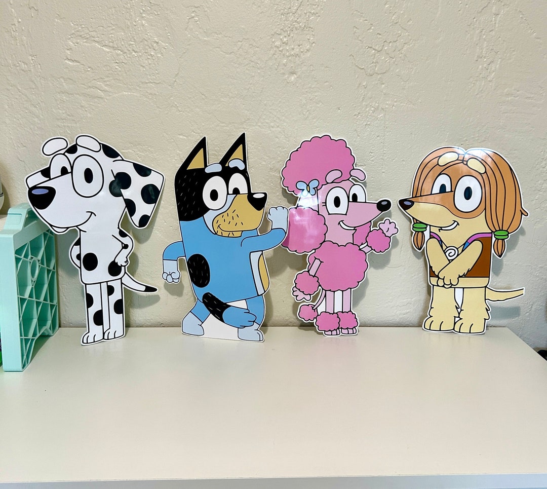 Bluey Center Piece, Bluey Decorations, Bluey Cutouts, Bluey Birthday ...
