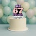 6 7 Cake Topper Birthday: 6-7 Face Toppers, Six Seven Meme - Etsy