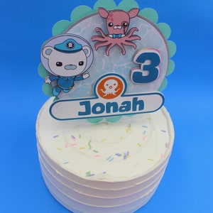Octonauts Inspired Cake Topper: Personalized Birthday Party Decor - Etsy