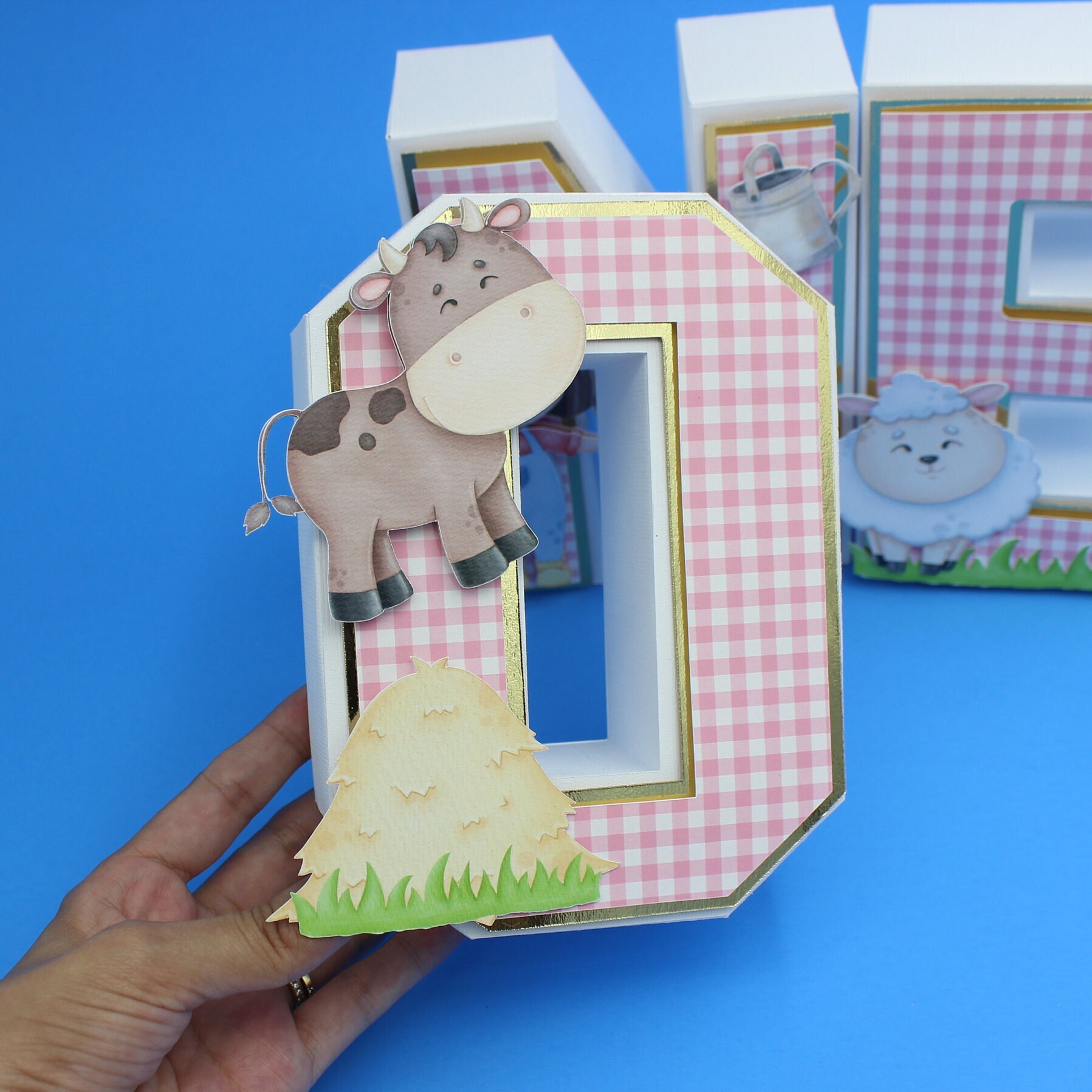 Farm Birthday Decorations 3D Farm Number Old Mcdonald Farm - Etsy