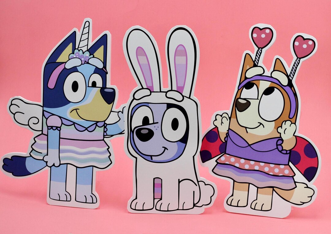 Bluey Center Piece Halloween, Bluey Halloween Decorations, Bluey ...