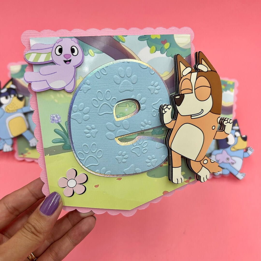 Bluey Dog Banner, Bluey and Bingo Banner, Bluey High Chair Banner ...