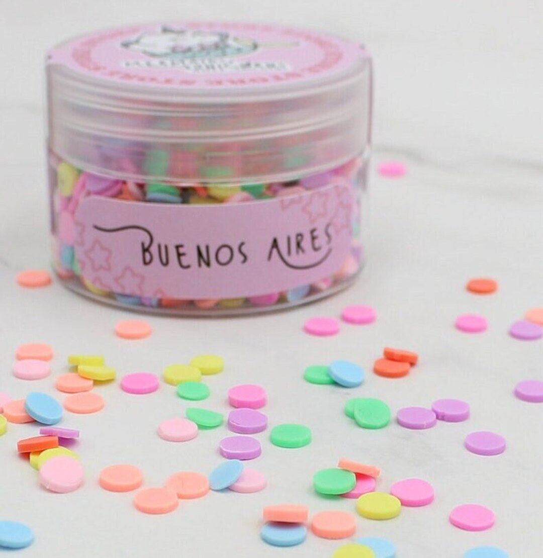 Buenos Aires, Polymer Clay CONFETTI, Pastel Polymer Clay, Craft ...