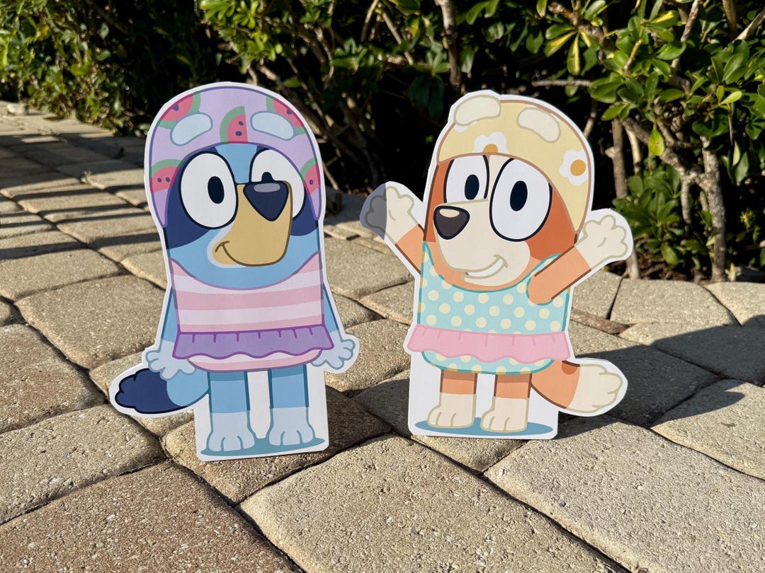 Bluey Pool Party, Bluey Decorations, Bluey Cutouts, Bluey Props, Bluey ...