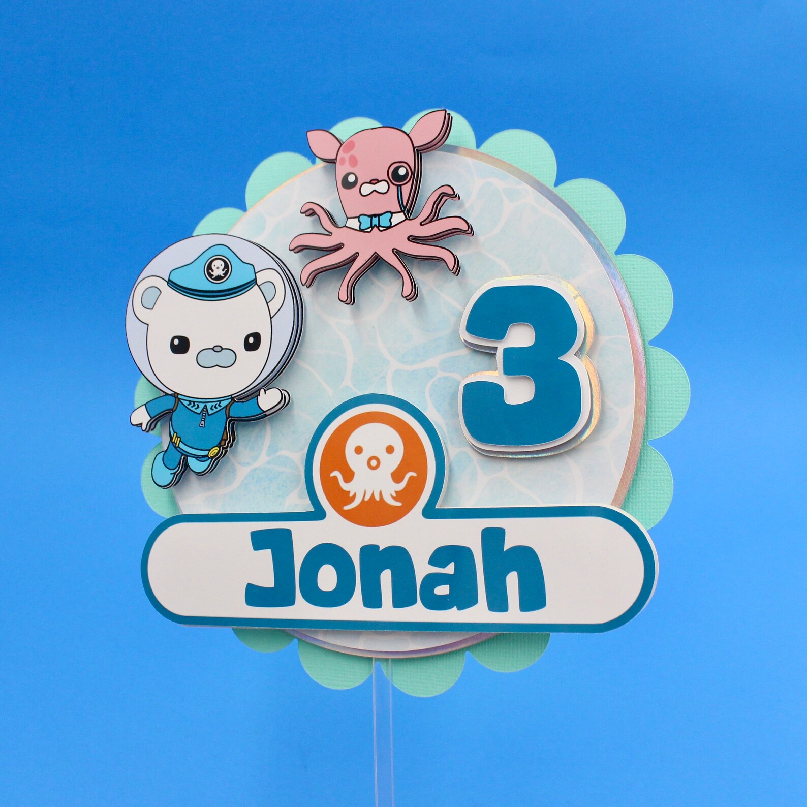 Octonauts Inspired Cake Topper: Personalized Birthday Party Decor - Etsy