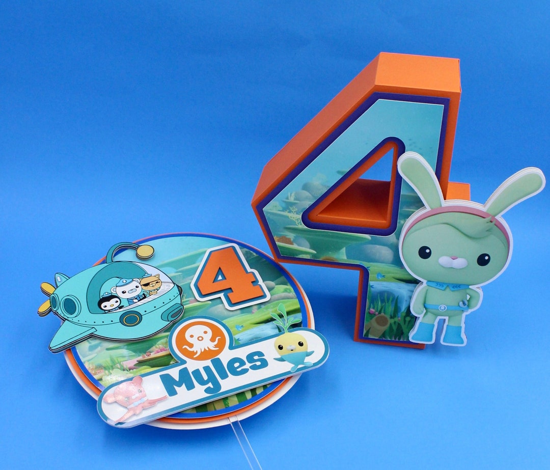 The Octonauts Inspired Cake Topper, Octonauts Birthday, Octonauts Cake ...