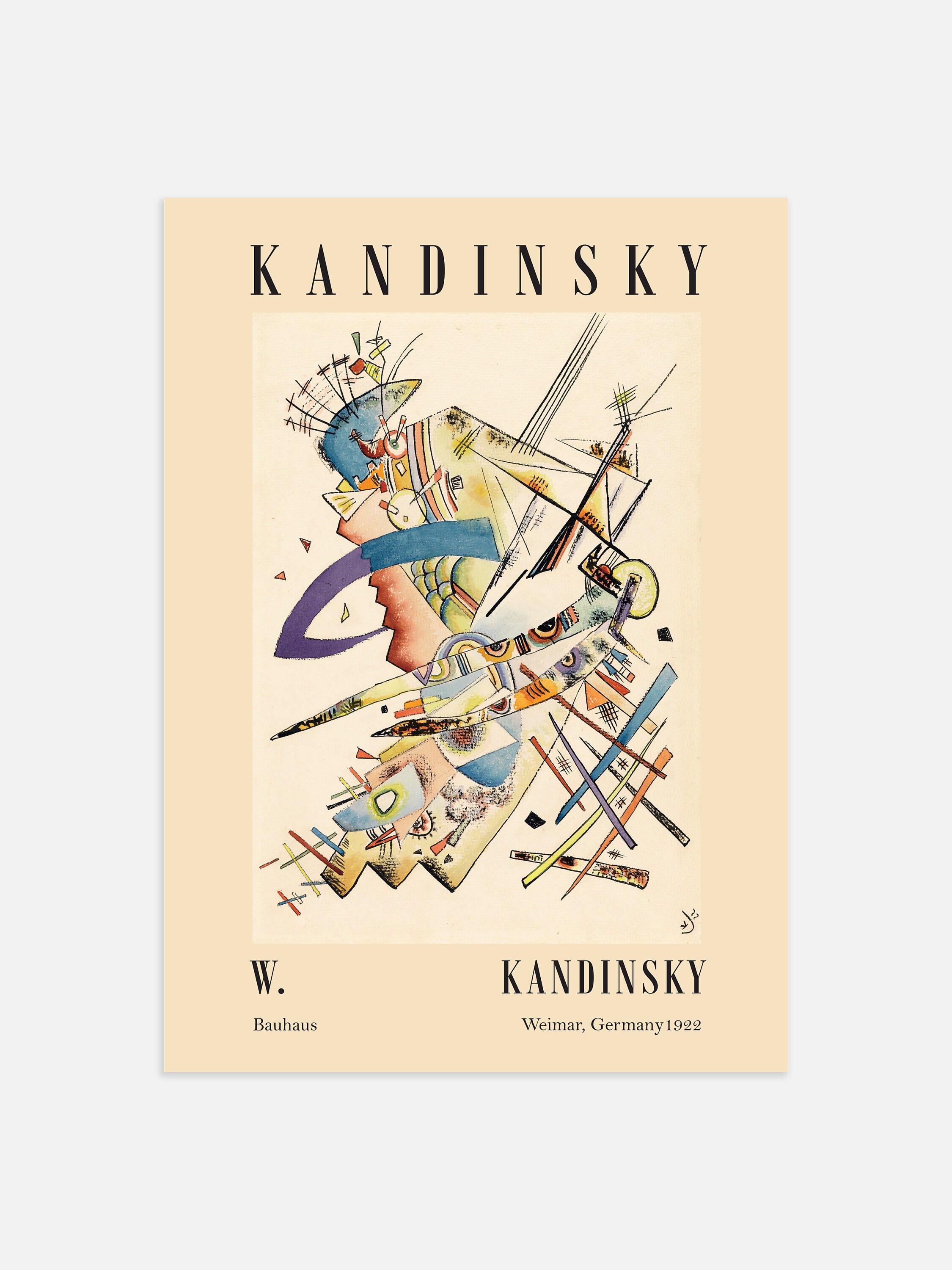 Wassily Kandinsky Artist Art Poster Vintage Art Vintage - Etsy