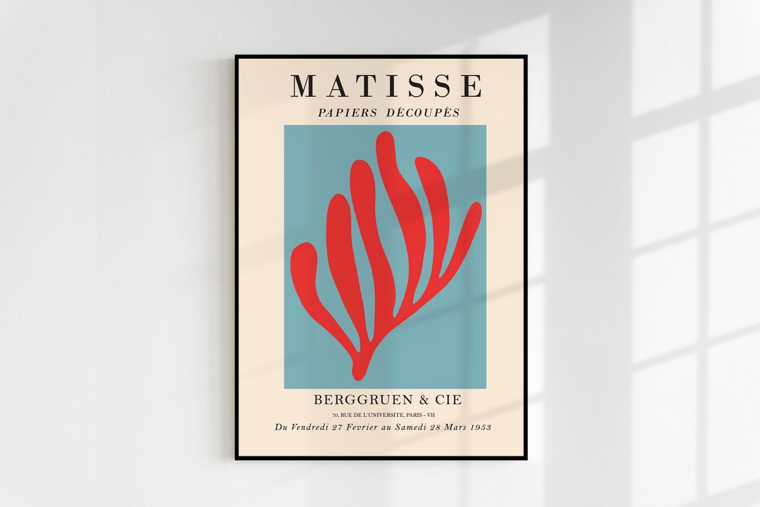 Henri Matisse Design Poster Matisse Wall Poster Wall Decor - Etsy