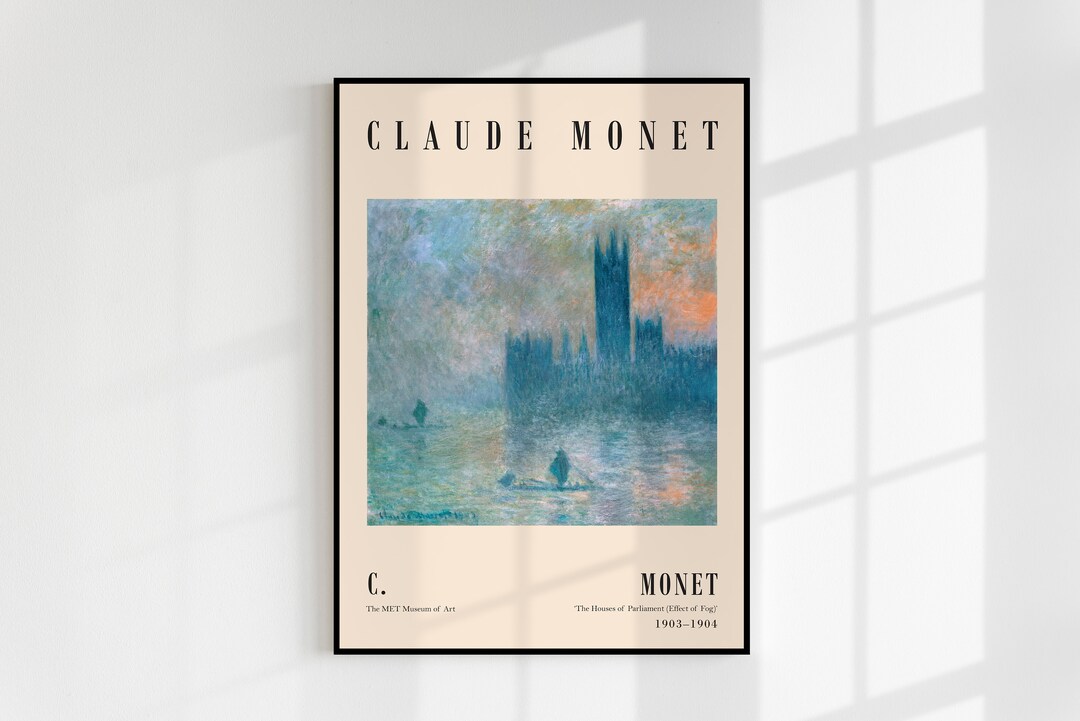 London Monet Painting Claude Monet Painting Poster Monet - Etsy