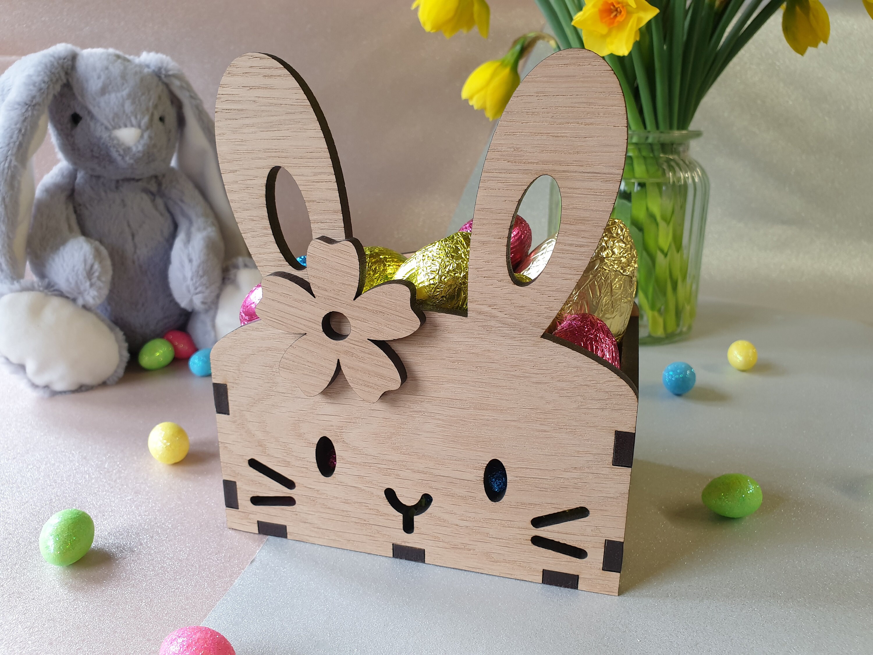 Easter Bunny Box Hamper Child's Gift Easter Decor - Etsy