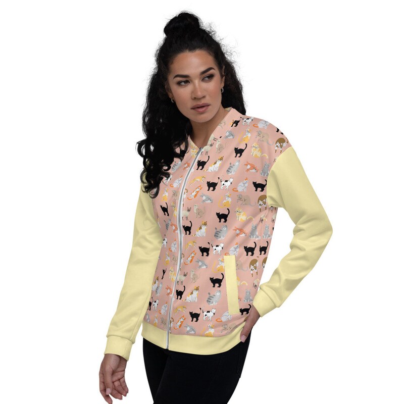 Cat Print Jacket - Etsy