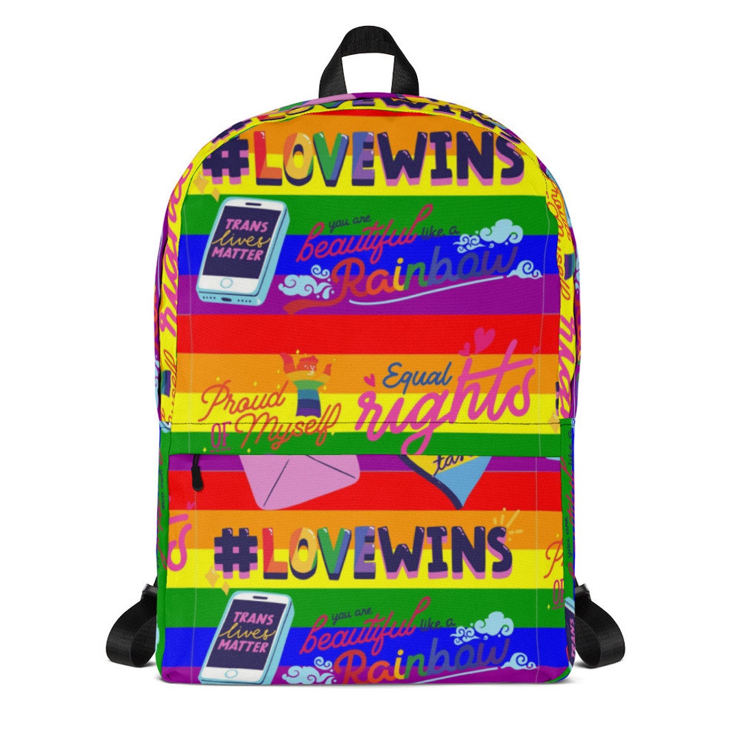 LGBTQ Pride Backpack Gorgeous High Quality Designer Pride - Etsy