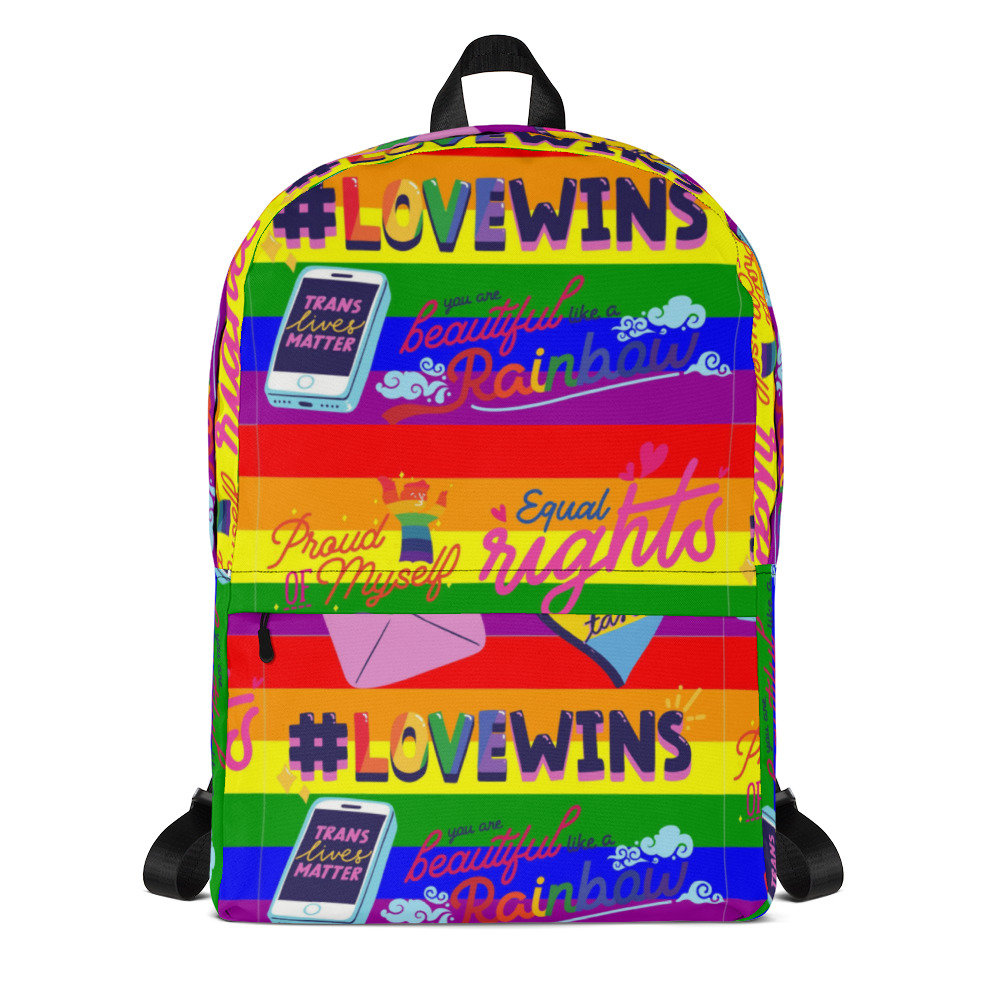 LGBTQ Pride Backpack Gorgeous High Quality Designer Pride - Etsy