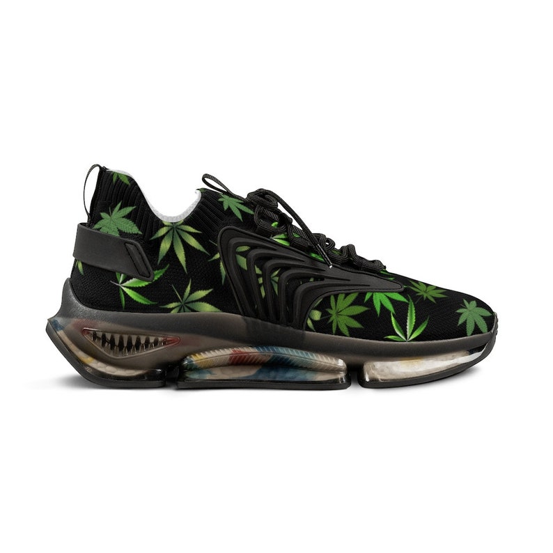 Men's Cannabis Marijuana Leaf Print Mesh Sports Sneakers - Etsy
