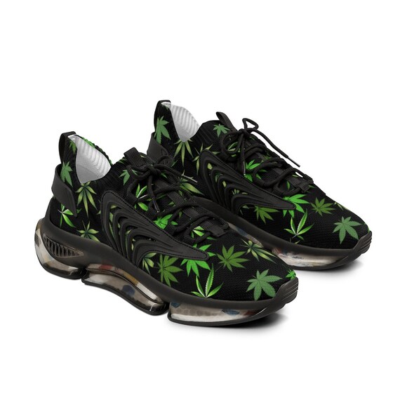 Men's Cannabis Marijuana Leaf Print Mesh Sports Sneakers - Etsy