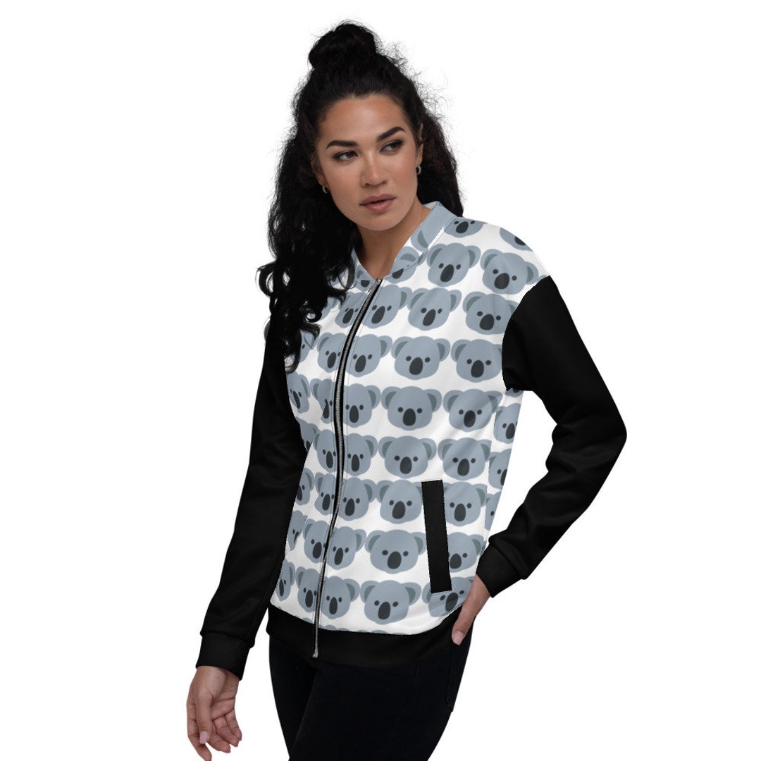 Womens Cute Koala Print Bomber Jacket, Quality, Unique, Australia ...