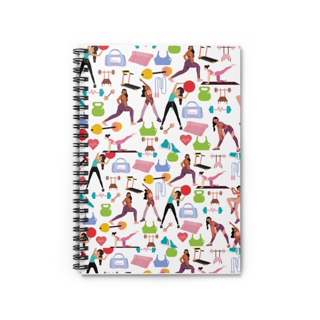 Fitness Spiral Notebook Ruled Line - Etsy