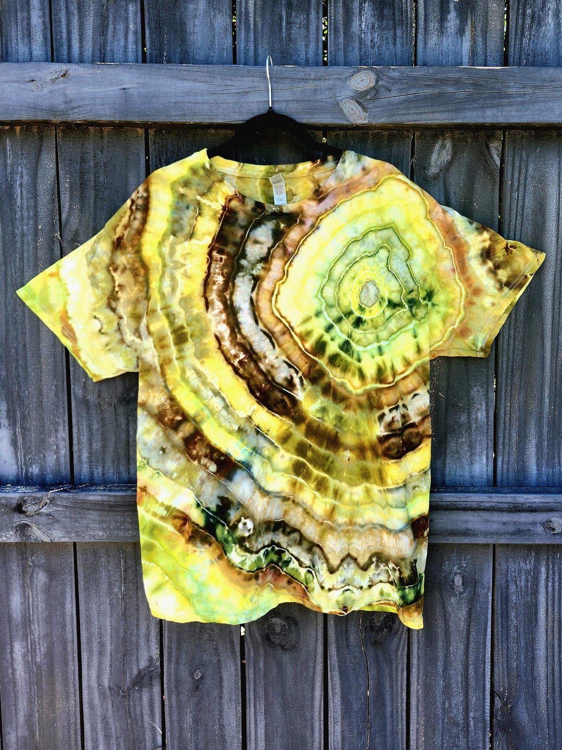 TIE DYED Lime Green Geode, Tie Dye Shirt, Tie Dye Ice, Teen Girl ...