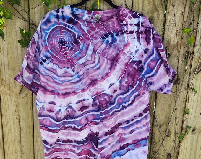 TIE DYED Purple Geode, Tie Dye Shirt, Tie Dye Ice, Teen Girl Birthday ...
