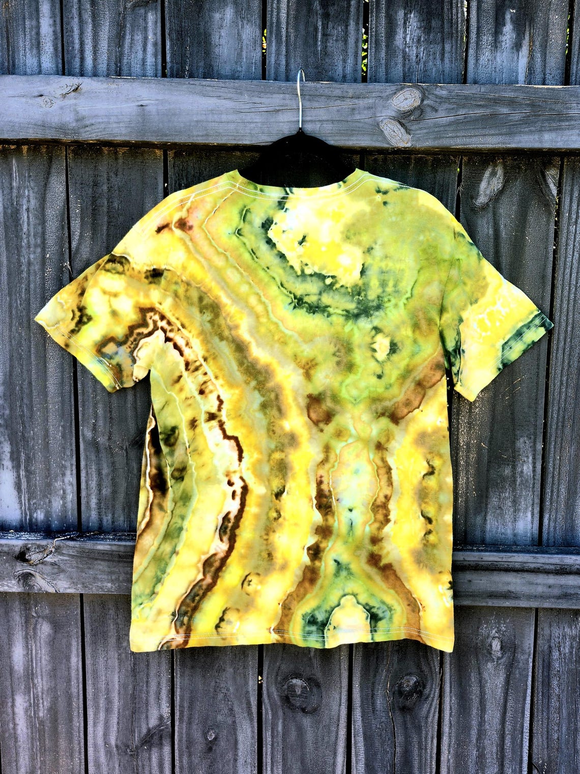 TIE DYED Lime Green Geode, Tie Dye Shirt, Tie Dye Ice, Teen Girl ...