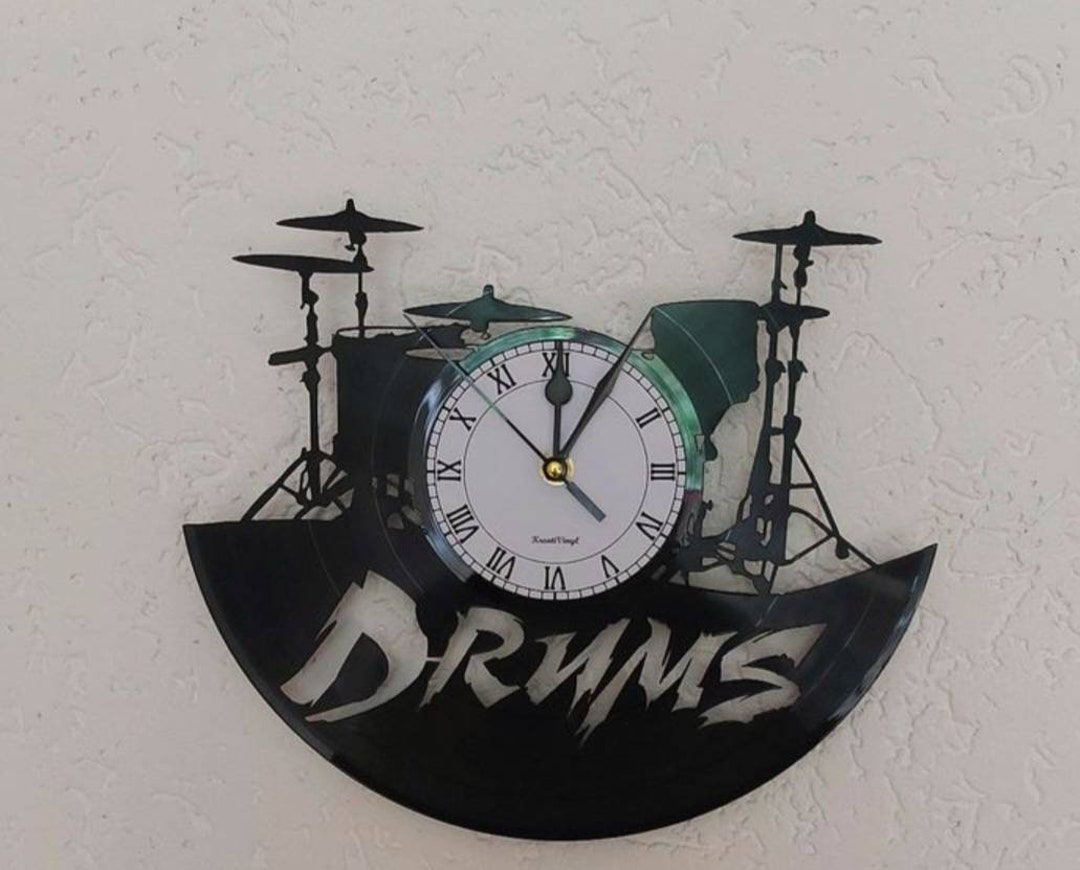 Kit de sonido de batería reloj de grabación KreatiVinyl idea de regalo ...