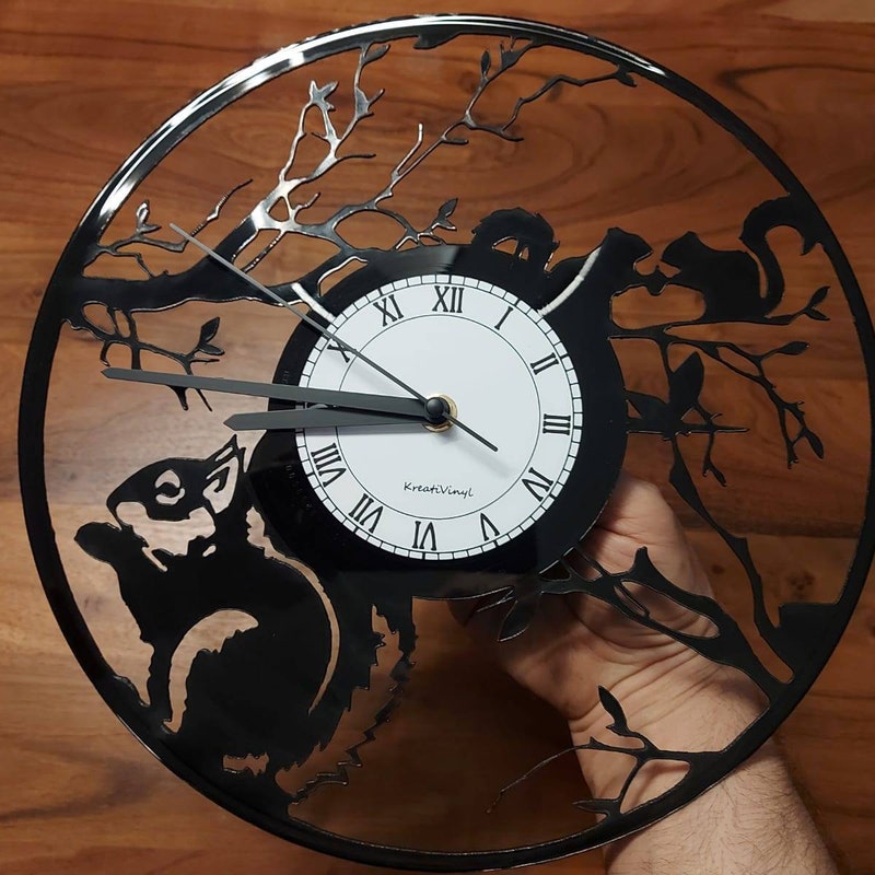 Squirrel Clock - Etsy