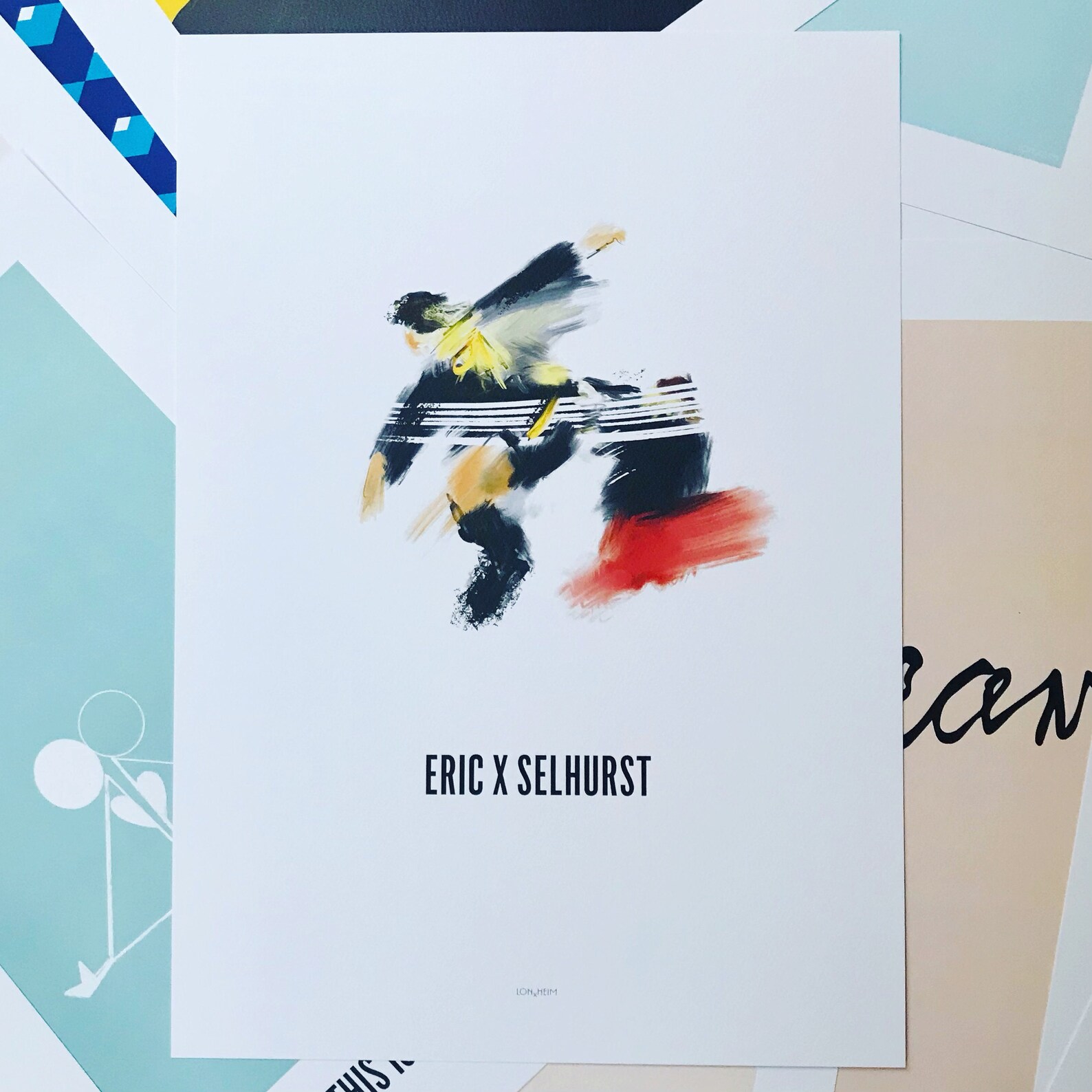 Eric Cantona Art Print: 1990s Premier League Football Gift for Sports ...