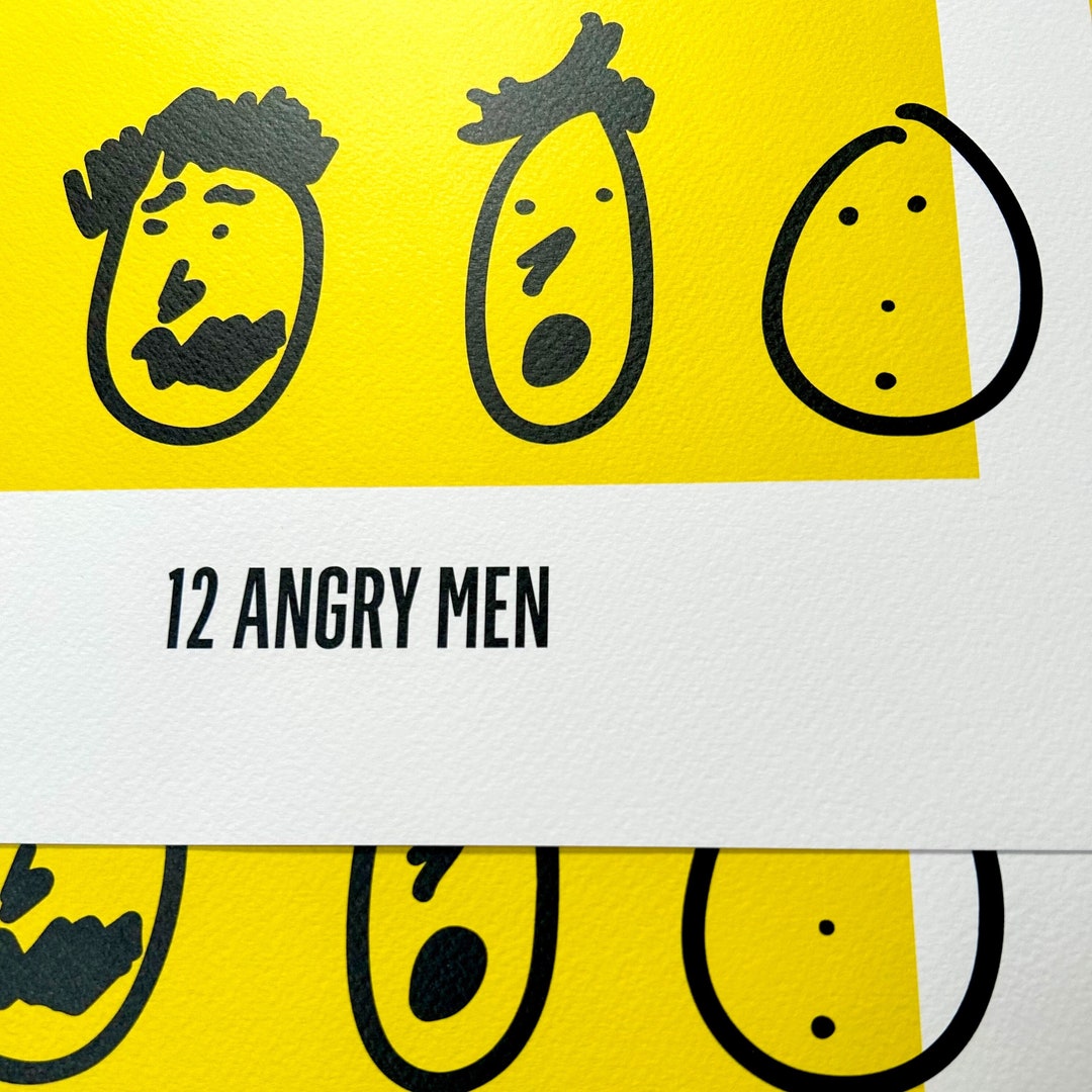 12 Angry Men Art Print Classic Movie Poster Film Lover Gift for New ...