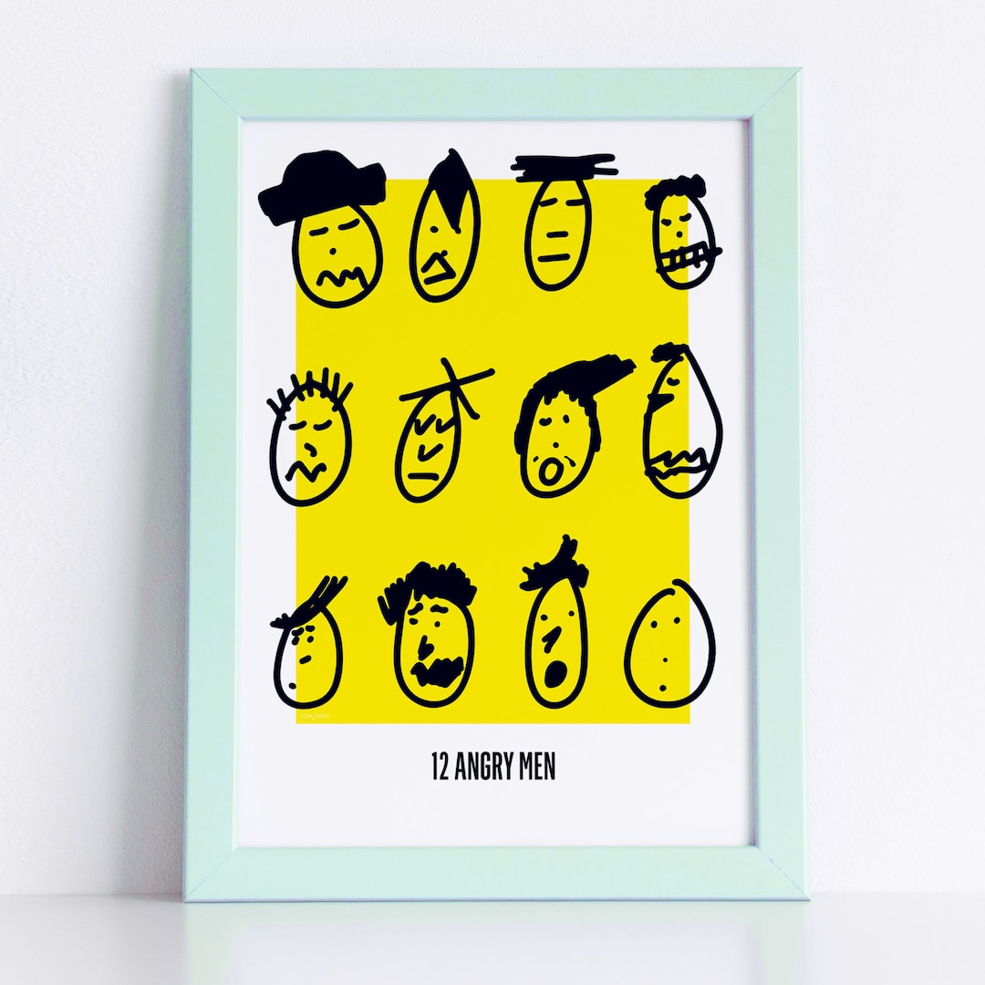 12 Angry Men Art Print Movie Lover Poster Film Fan Concept - Etsy UK
