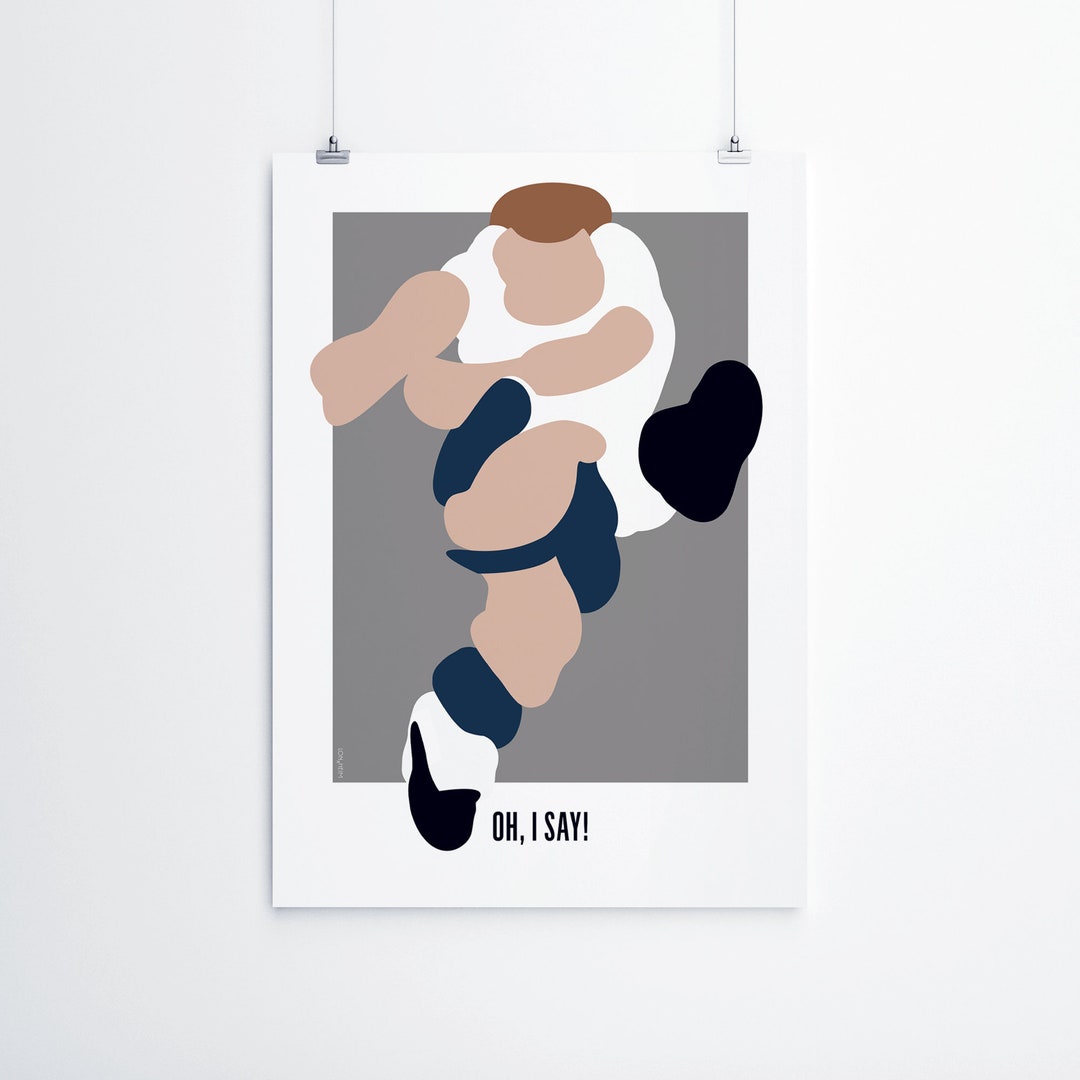 Paul Gascoigne Gazza Euro ’96 Goal Art Print – Football Wall Poster ...