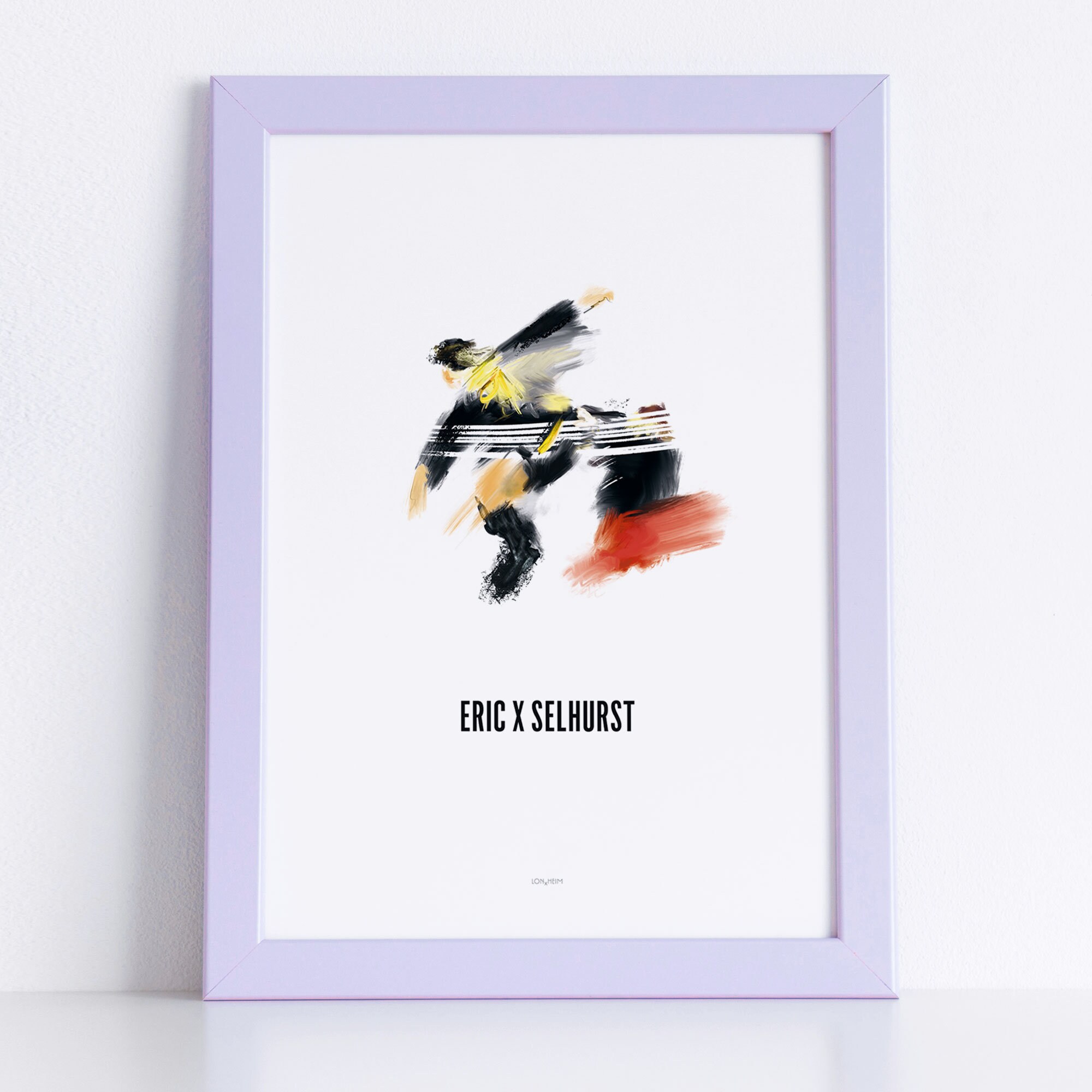 Eric Cantona Art Print: 1990s Premier League Football Gift for Sports ...