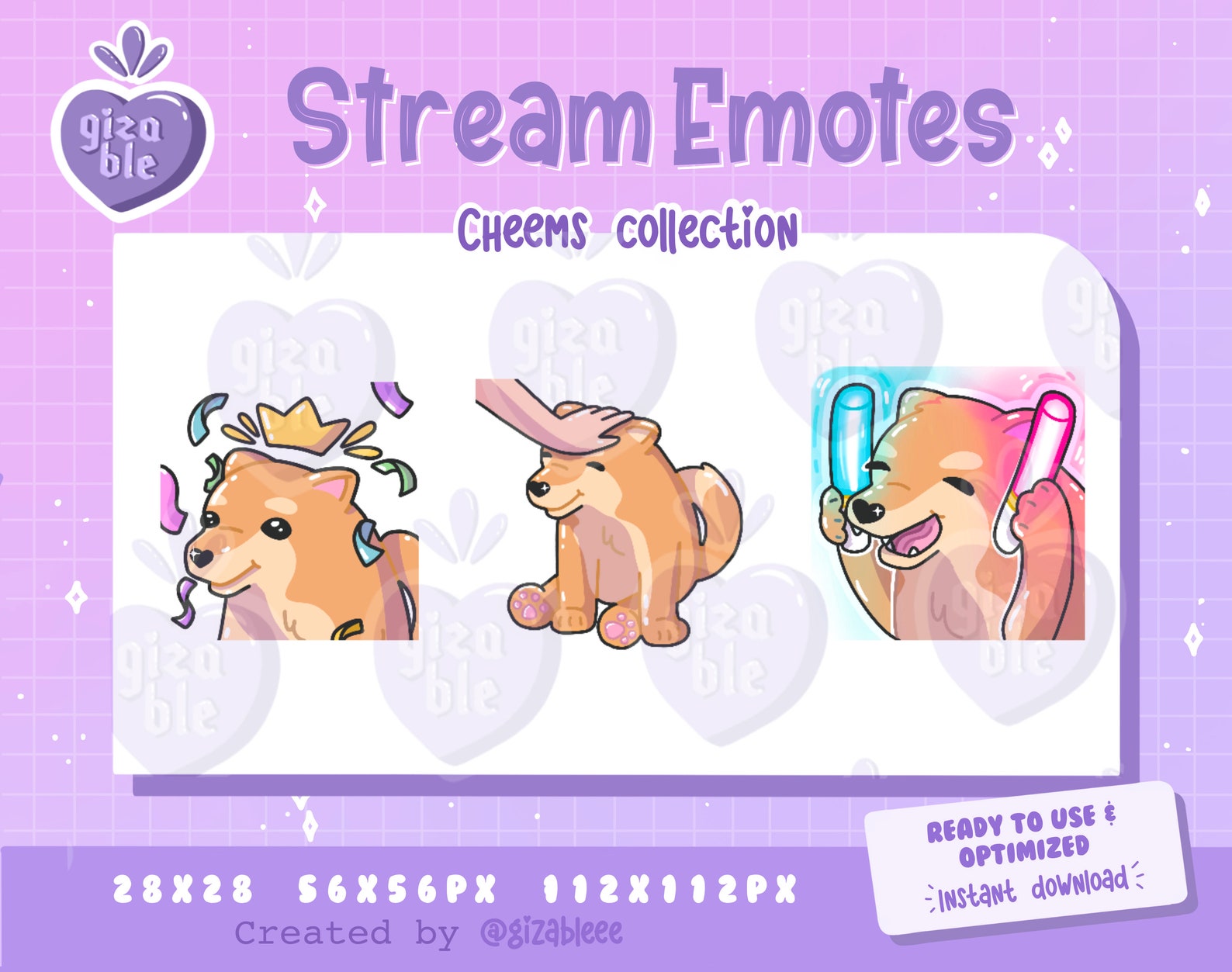 Cheems Emotes - Etsy