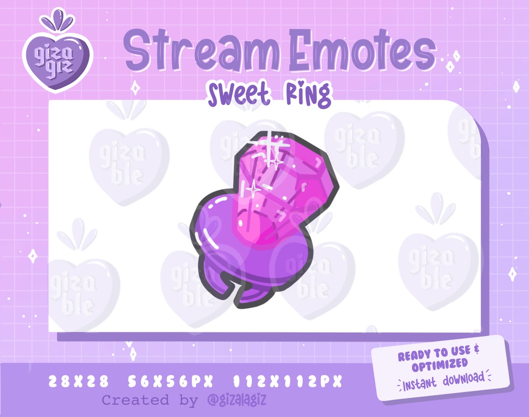 Sweet Ring / Emotes / Twitch / Discord / Stream - Etsy