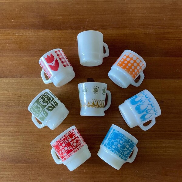 Milk Glass Mugs - Etsy