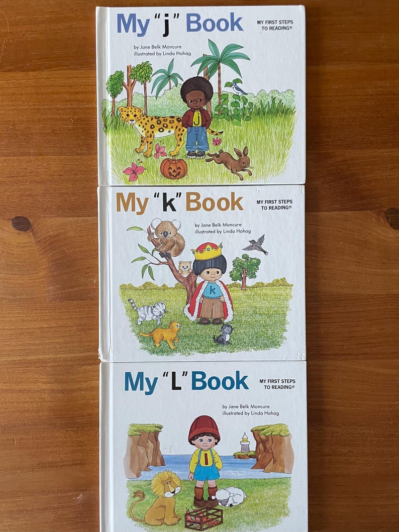 Vintage 1984 ABC Book Set: Jane Moncure, First Steps to Reading - Etsy