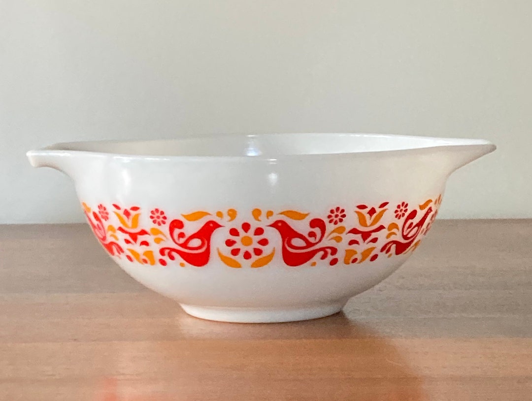 Pyrex Friendship Birds 443 Cinderella Mixing Serving Nesting Bowl 2 1/2 ...