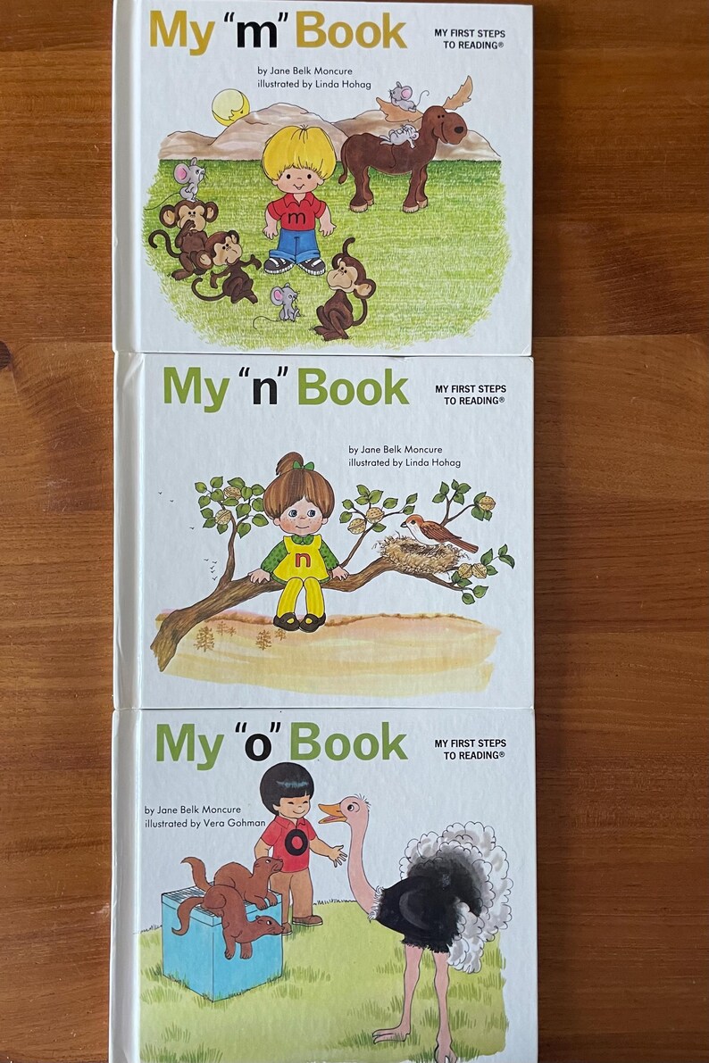 Vintage 1984 ABC Book Set: Jane Moncure, First Steps to Reading - Etsy