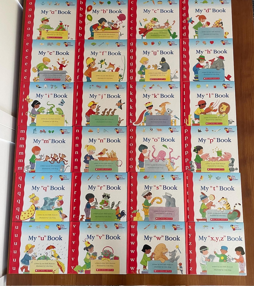 Complete Set Moncure My First Steps to Reading A-Z Alphabet Hard Cover ...