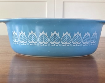 Blue Tulip Pyrex Casserole - Etsy