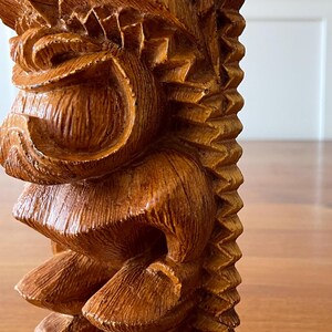 1974 Original Good Luck Tiki Carved Wooden Figurine Statue Hawaiian ...