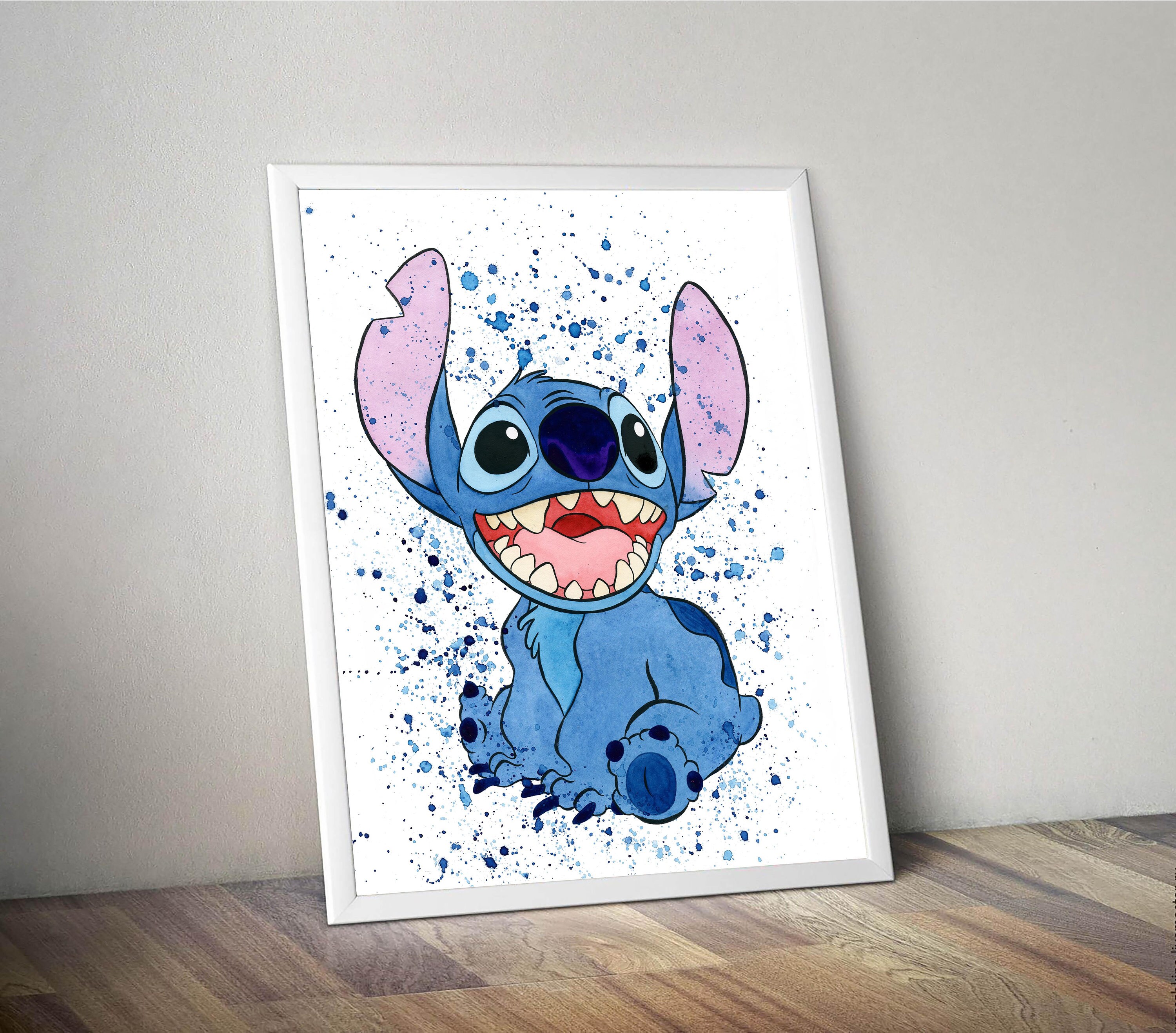 Set 4 Stitch Lilo print download stitch printable poster for | Etsy