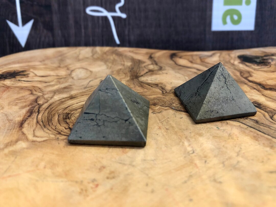 Sparkling Pyrite Pyramid Brings Strength Vitality Dynamism - Etsy