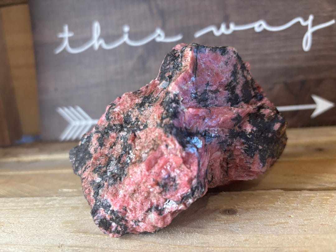 Extra Large Rhodonite Stone Raw, Brilliant, Powerful Healing ...
