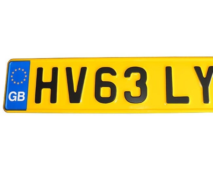 British Flag Color or Black and White License Plate Frame Personalize ...