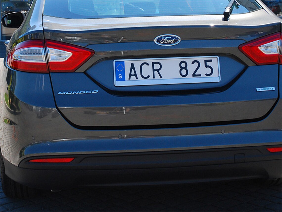 Sweden Euro European Swedish License Plate Number Plate Embossed Custom ...