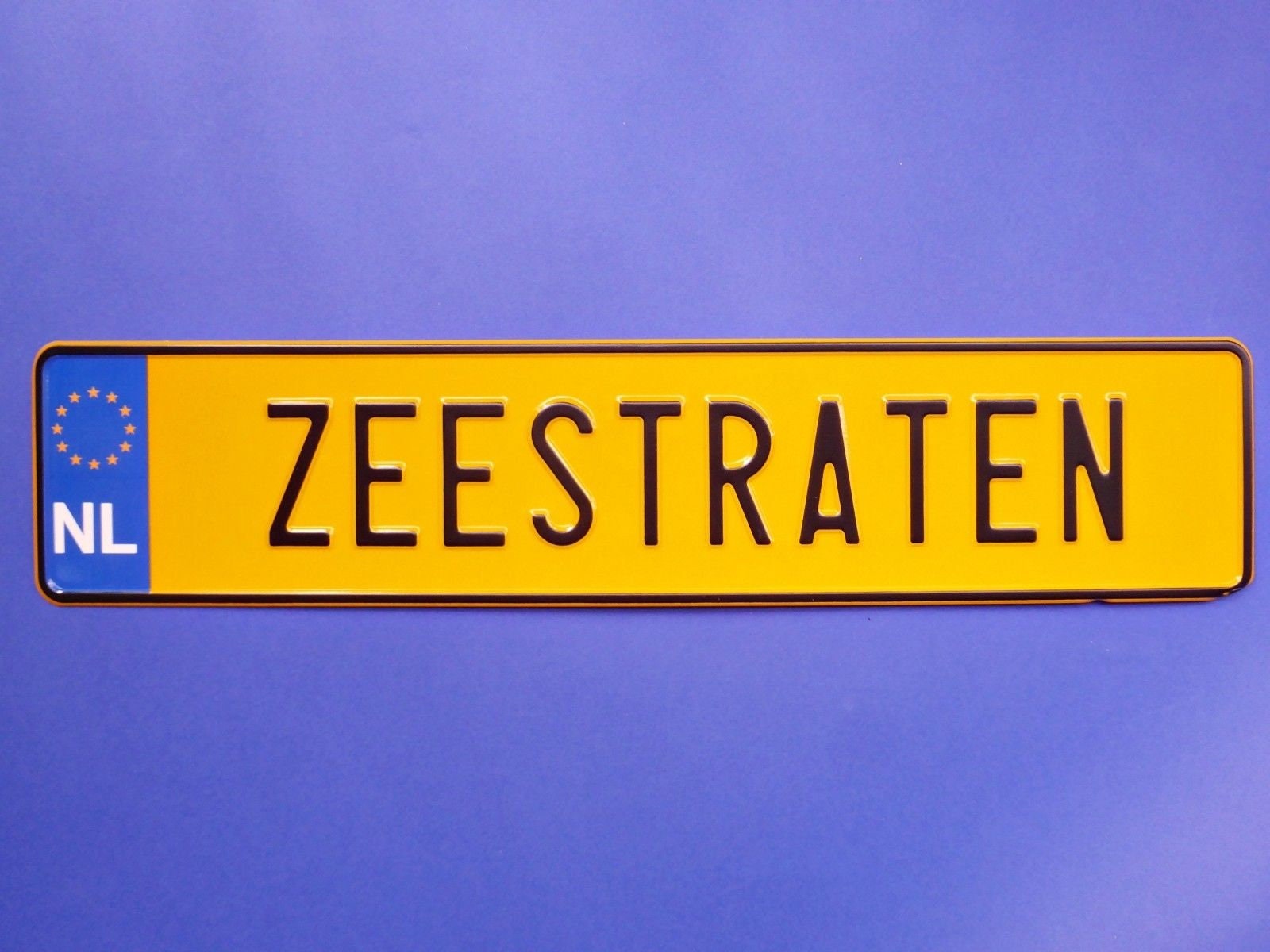 Netherlands Euro European Dutch License Plate Number Plate | Etsy