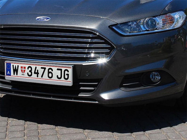 Austria Euro European Austrian License Plate Number Plate Embossed ...